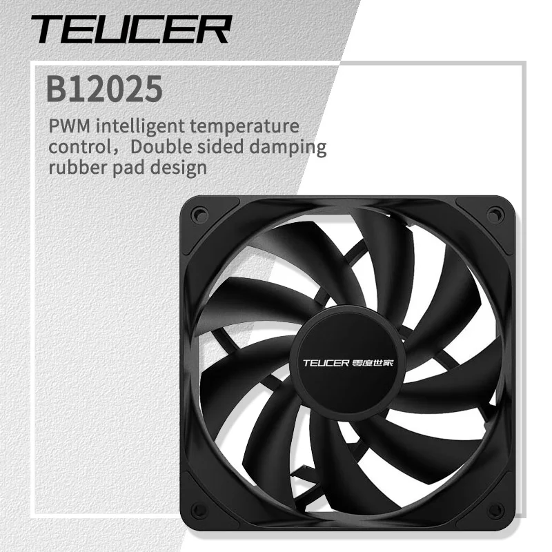 TEUCER-PC-Case-Cooler-CPU-B12025-Alto-Desempenho-Mudo-Desktop-Chassis ...