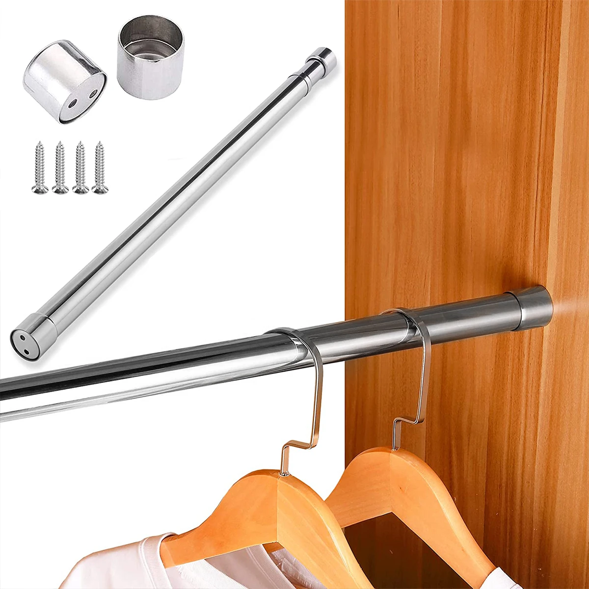 Wardrobe-Storage-Rack-Rail-21-5-to-39-5-Inch-Stainless-Steel-Extendable ...