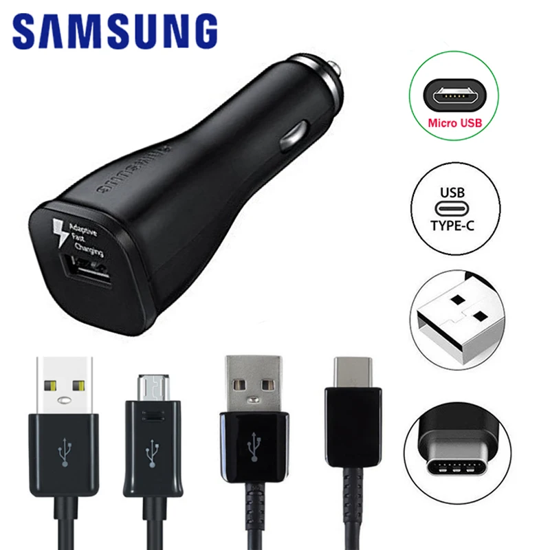 Original Samsung 15W Car Charger USB Cigarette Car Phone Charger AFC ...