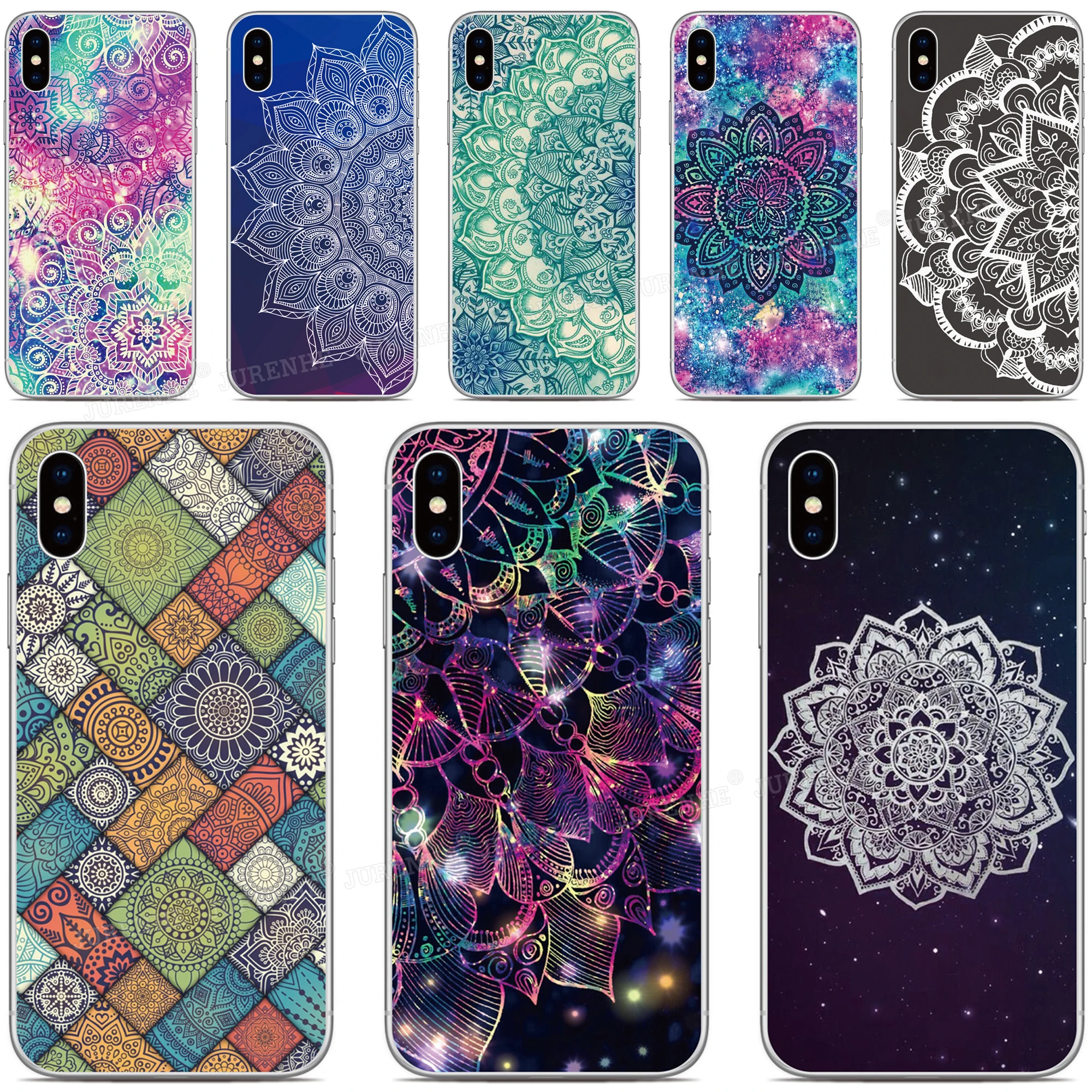 Mandala Floral Phone Case For Motorola Moto G75 G15 G05 E14 E15 G54 G85 ...