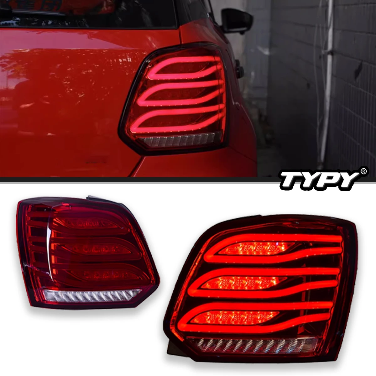 TYPY-Car-Lights-For-Volkswagen-Polo-2011-2018-Taillight-LED-Projetor ...