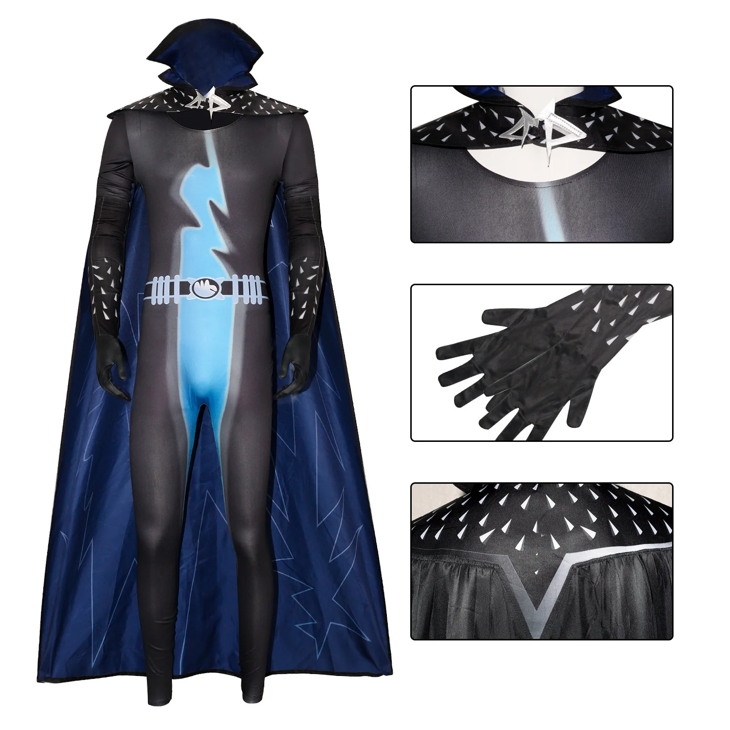 Anime-Megamind-Plush-Bodysuit-Costume-For-Adult-Men-Fullbody-With-Cloak ...