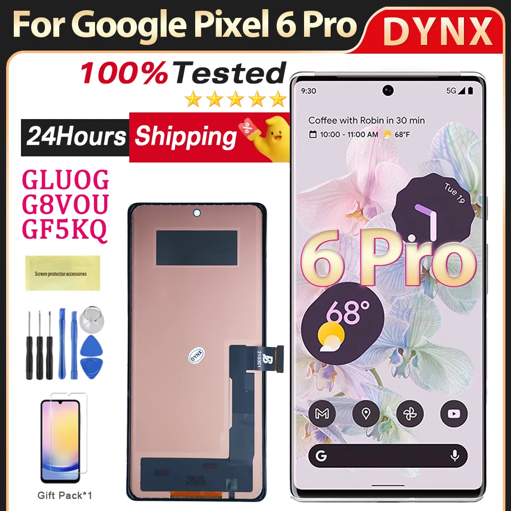 TFT LCD For Google Pixel 6 Pro LCD Touch Screen Digitizer GLUOG G8VOU ...