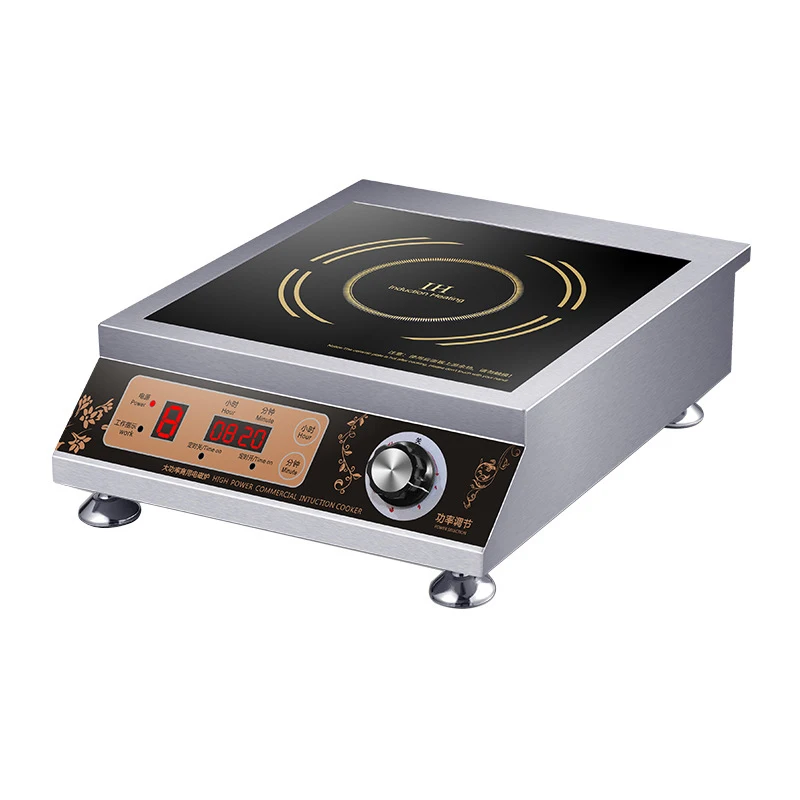 Household-3500W-Flat-Induction-Cooker-Commercial-Black-Microcrystalline ...