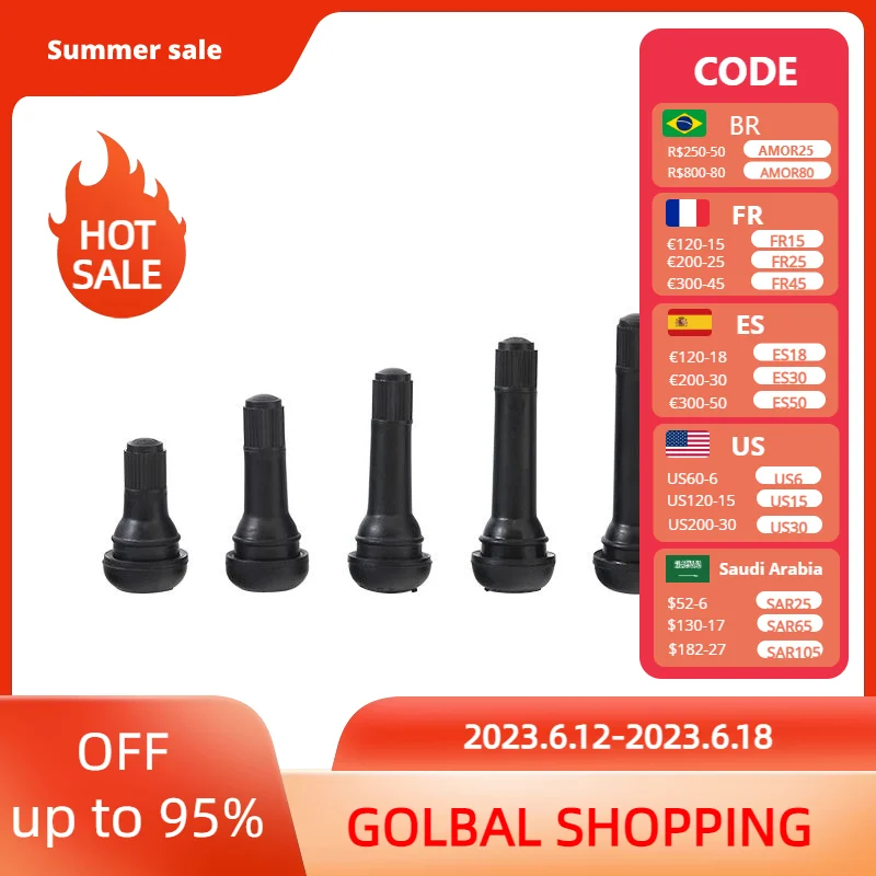 Snap in Tire Valves TR413 TR414 TR412 TR418 Tubeless Rubber Tyre Valve ...