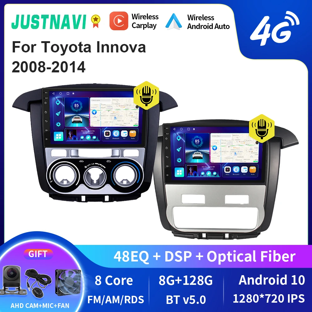 JUSTNAVI-QT10-Car-Radio-For-Toyota-Innova-2008-2014-Multimedia-Player ...