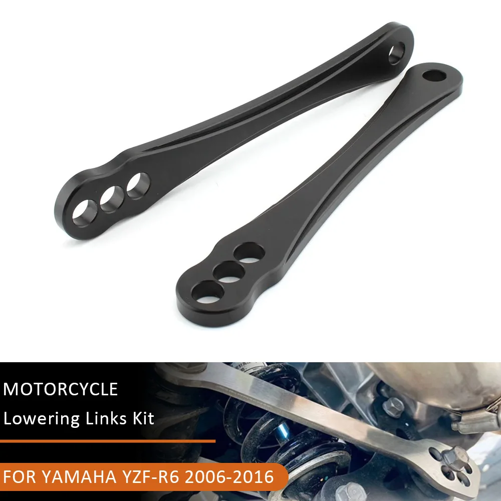 YZFR6-Accessories-Motorcycle-Rear-Suspension-Lowering-Links-Kit-Drop ...