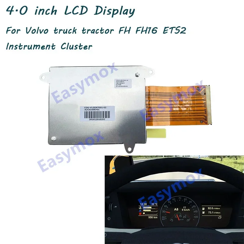 4-inch-Car-LCD-Display-for-Volvo-Truck-Tractor-FH-FH16-ETS2-Instrument ...