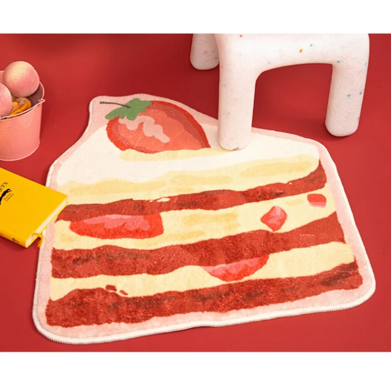 Vintage-Style-Cake-Rug-Fluffy-Doormat-Retro-Style-Ice-Cream-Rug-Cute ...