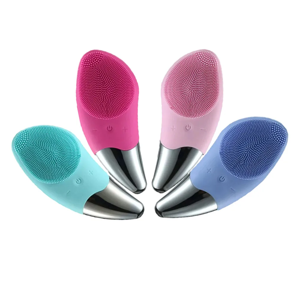 Electric-Silicone-Cleanser-Massager-Waterproof-Face-Wash-Brush-Pore ...