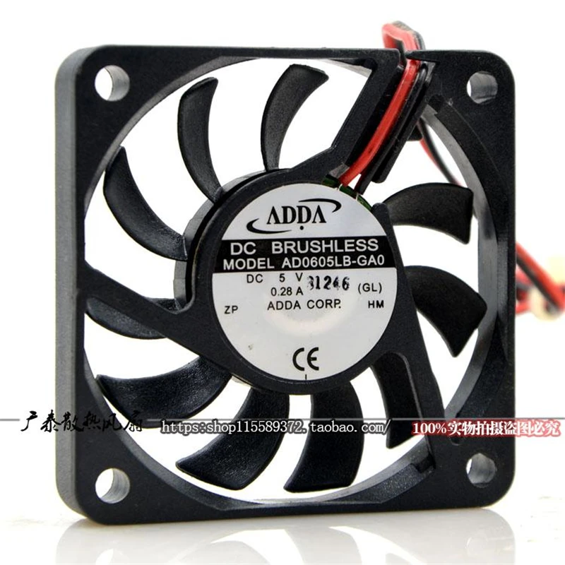 original 6010 6CM AD0605LB-GA0 5V 0.28A ultra-thin CPU cooling fan ...