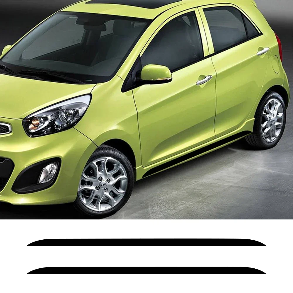 For Kia Picanto 2022 2023 2PCS Car Door Side Long Stripes Stickers ...