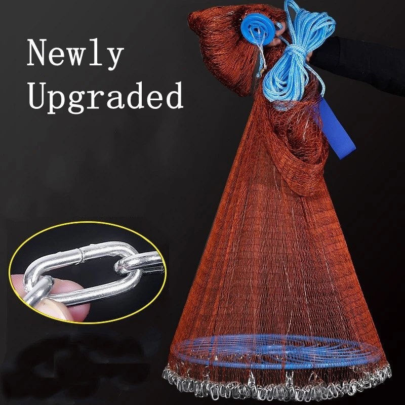 New Steel Chain Fishing Net Korean Small Mesh Hole Steel Chain Sinkers ...