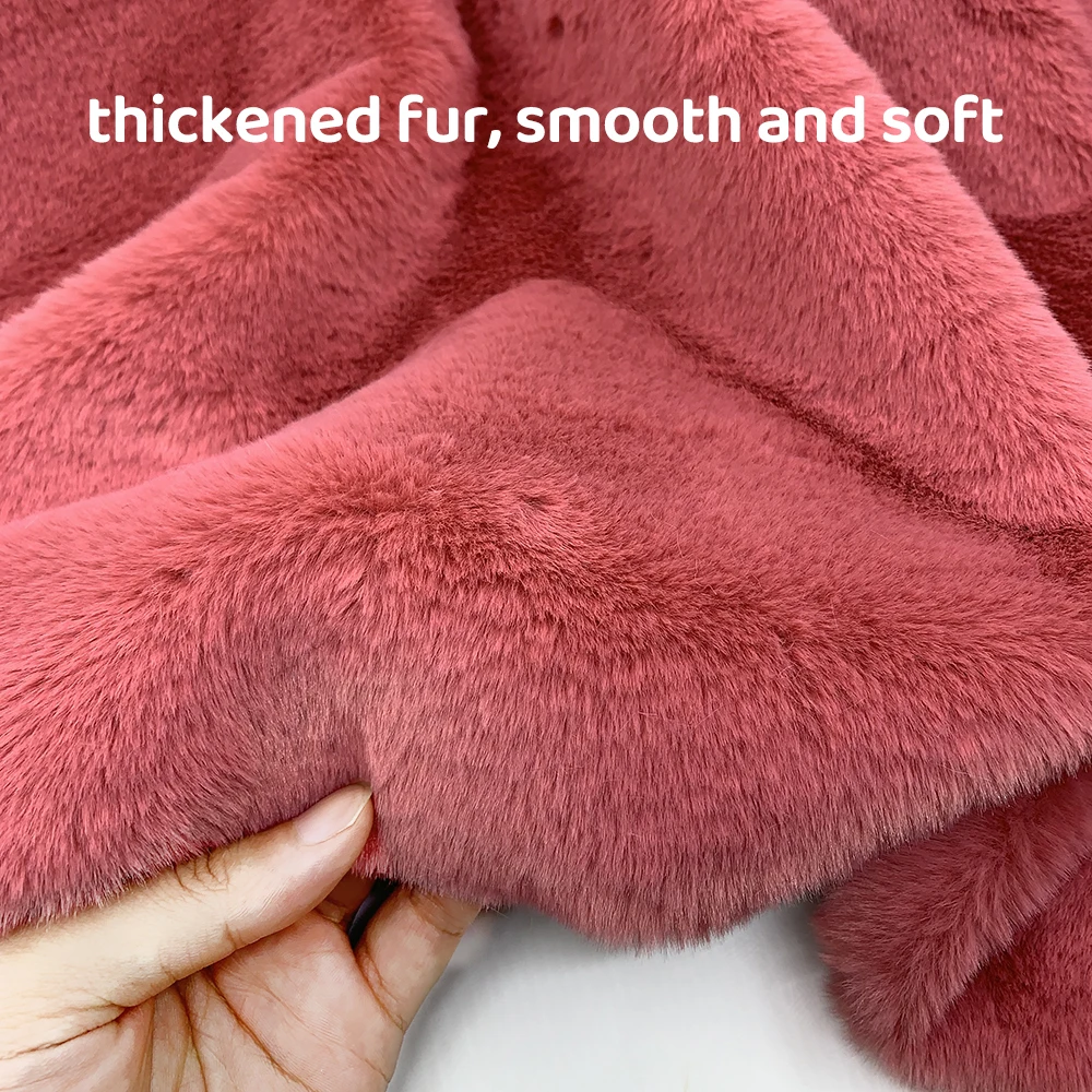 Sewbato Small Rabbit Fur Fabric Encrypted And Thickened Imitation ...