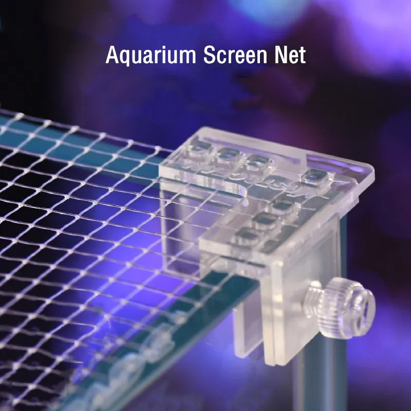 Aquarium Screen Net Diy Clear Mesh Netting Fish Tank Anti-jumping Net ...