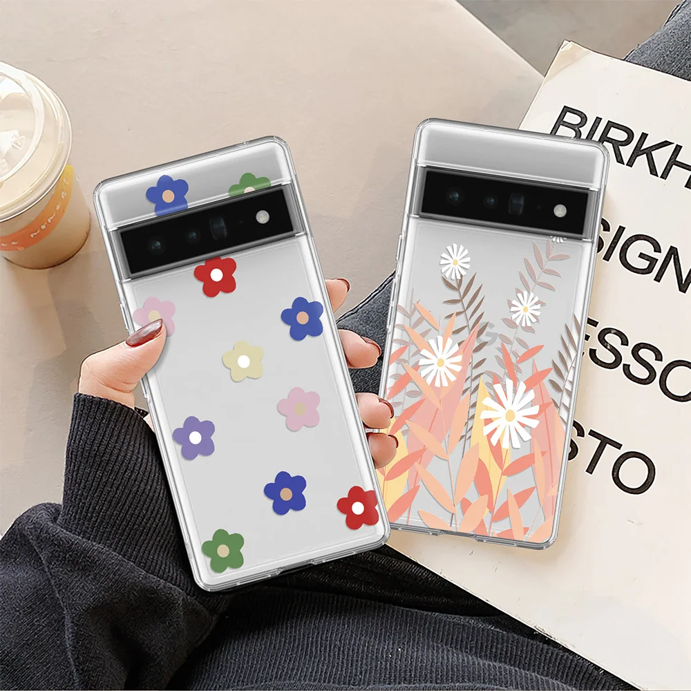Funda de teléfono con margaritas y flores de colores para Google Pixel ...