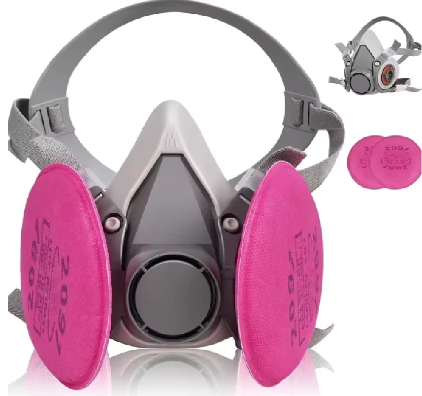 Anti-Staub-Nebel 6200-Gasmasken-Set. Industrielle Halbgesichts-Sprüh ...