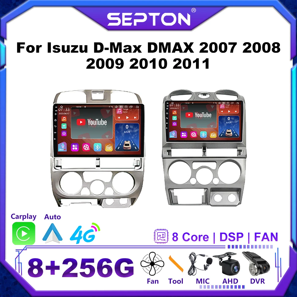 SEPTON-R-dio-Autom-vel-Android-Auto-4G-CarPlay-Stereo-Autoradio-Multim ...