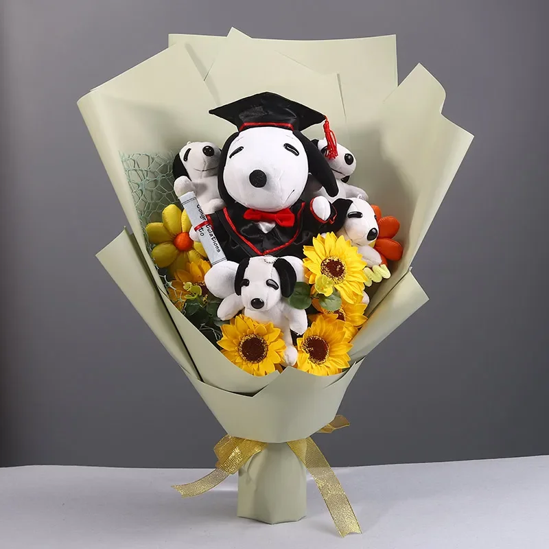 Ramo-de-peluche-de-Snoopy-de-dibujos-animados-de-Anime-mu-eco-lindo ...