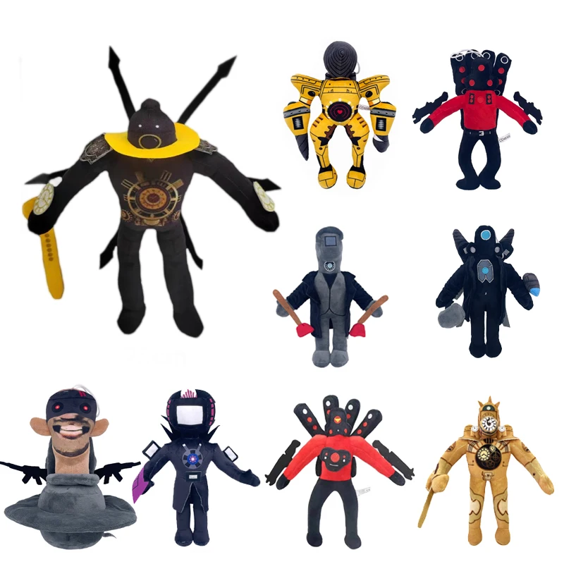 Skibidi toalete de pelúcia brinquedo macio cameraman tv homem skibidi ...