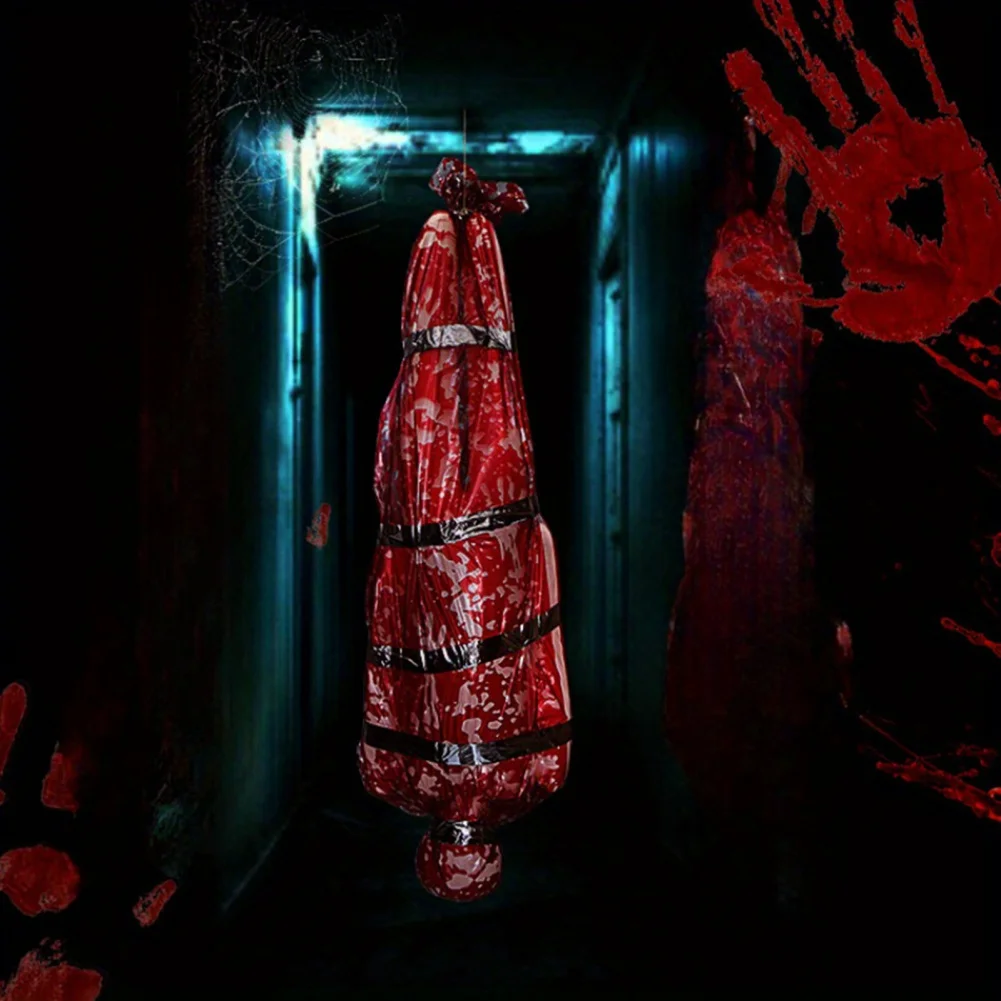 150CM-Inflatable-Fake-Body-Bags-Halloween-Dead-Victim-Props-Party ...