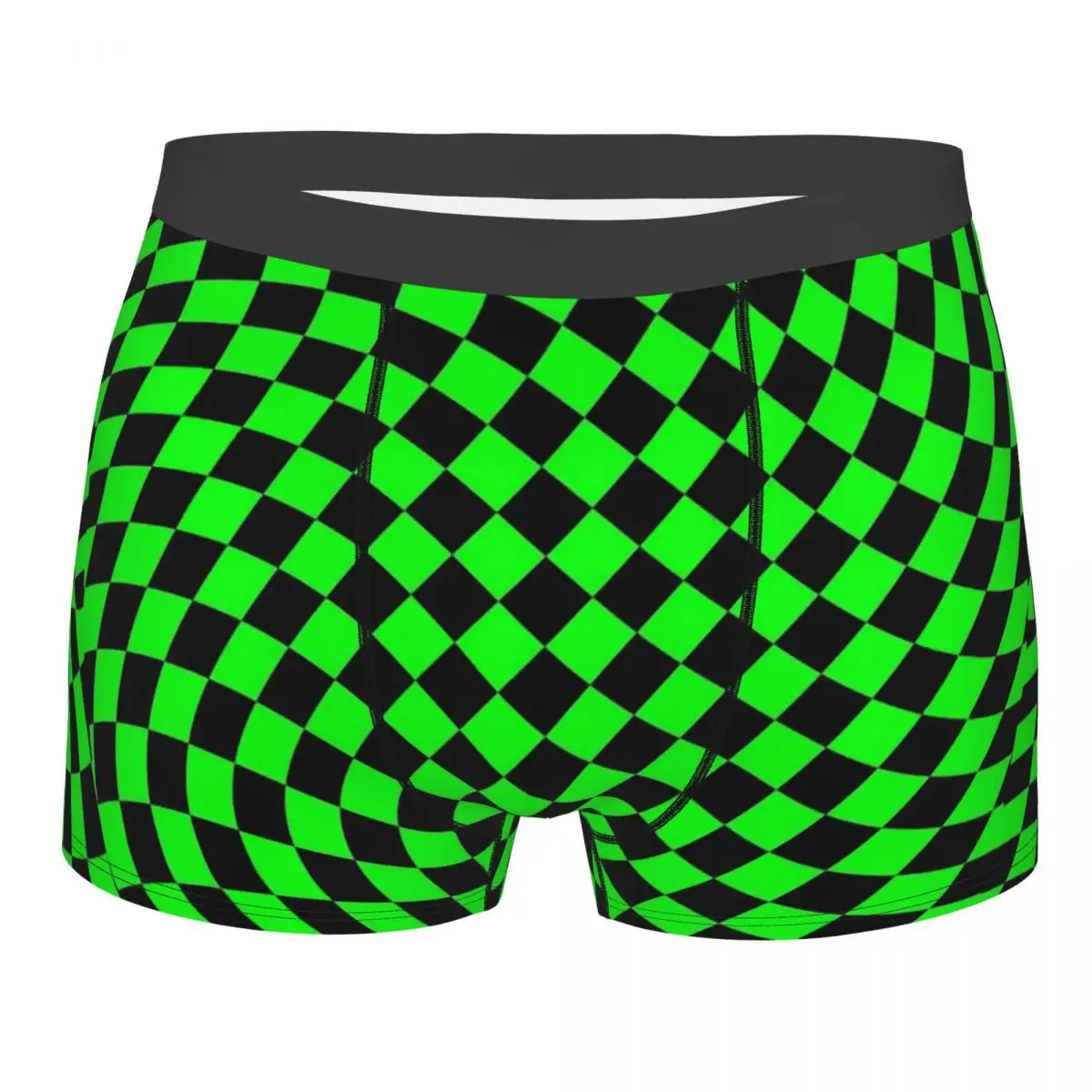 Neon-Green-Checkered-Black-Checkerboard-Swirl-Frankenstein-Horror-Movie ...