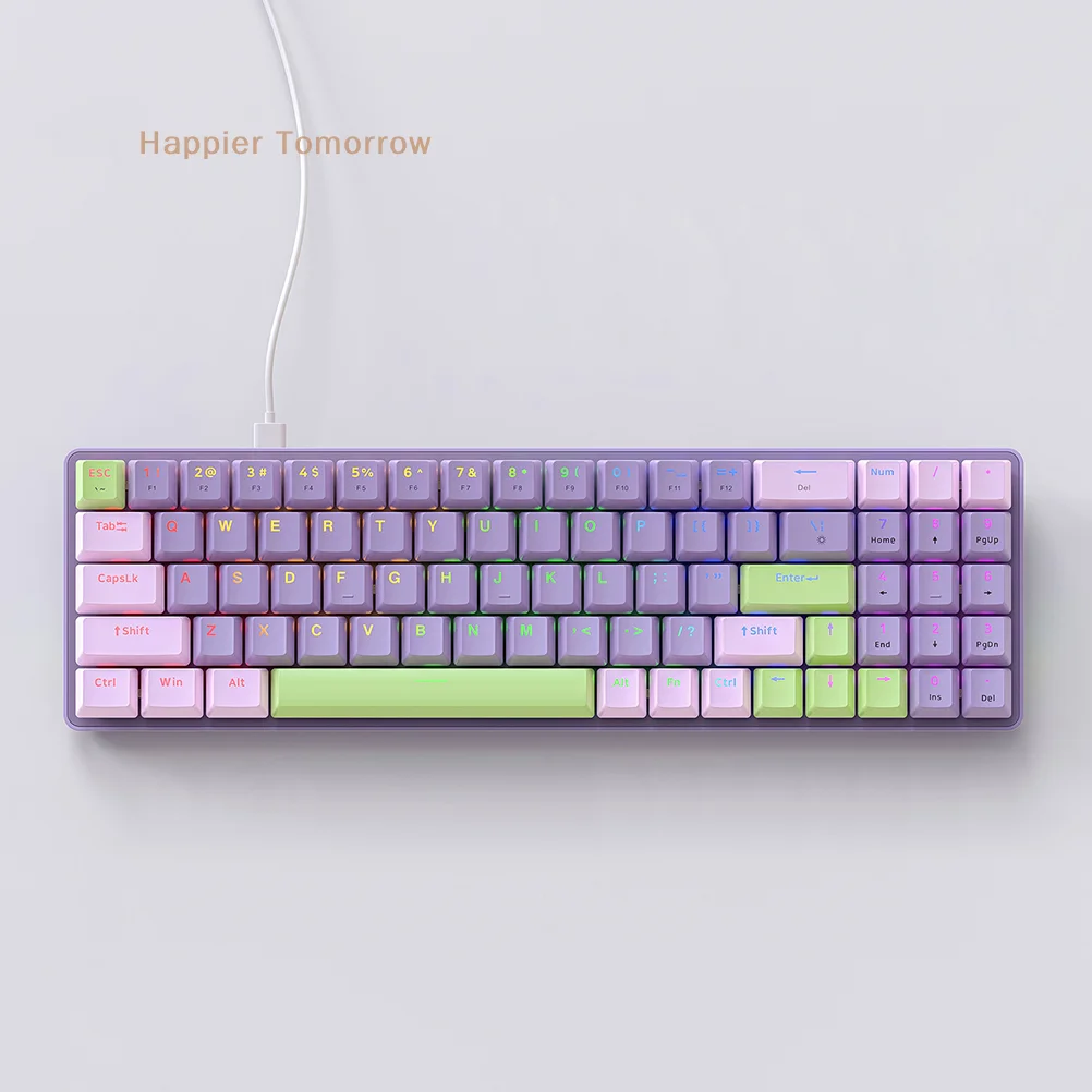 65-Keys-Blue-Red-Switch-Wired-Mechanical-Keyboard-Hot-Swappable-RGB ...