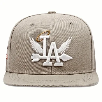Letter LA Embroidery Snapback Hat Coconut Tree Baseball Caps High ...