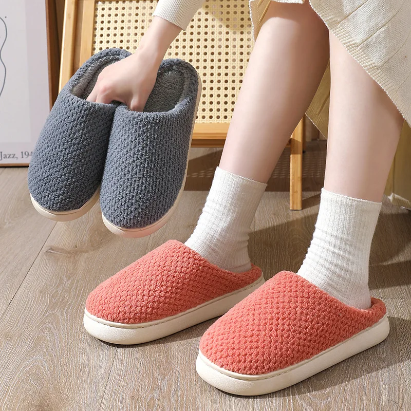 Plush-Slipper-For-Women-Men-Fashion-Fluffy-Antiskid-Cloud-Slippers ...