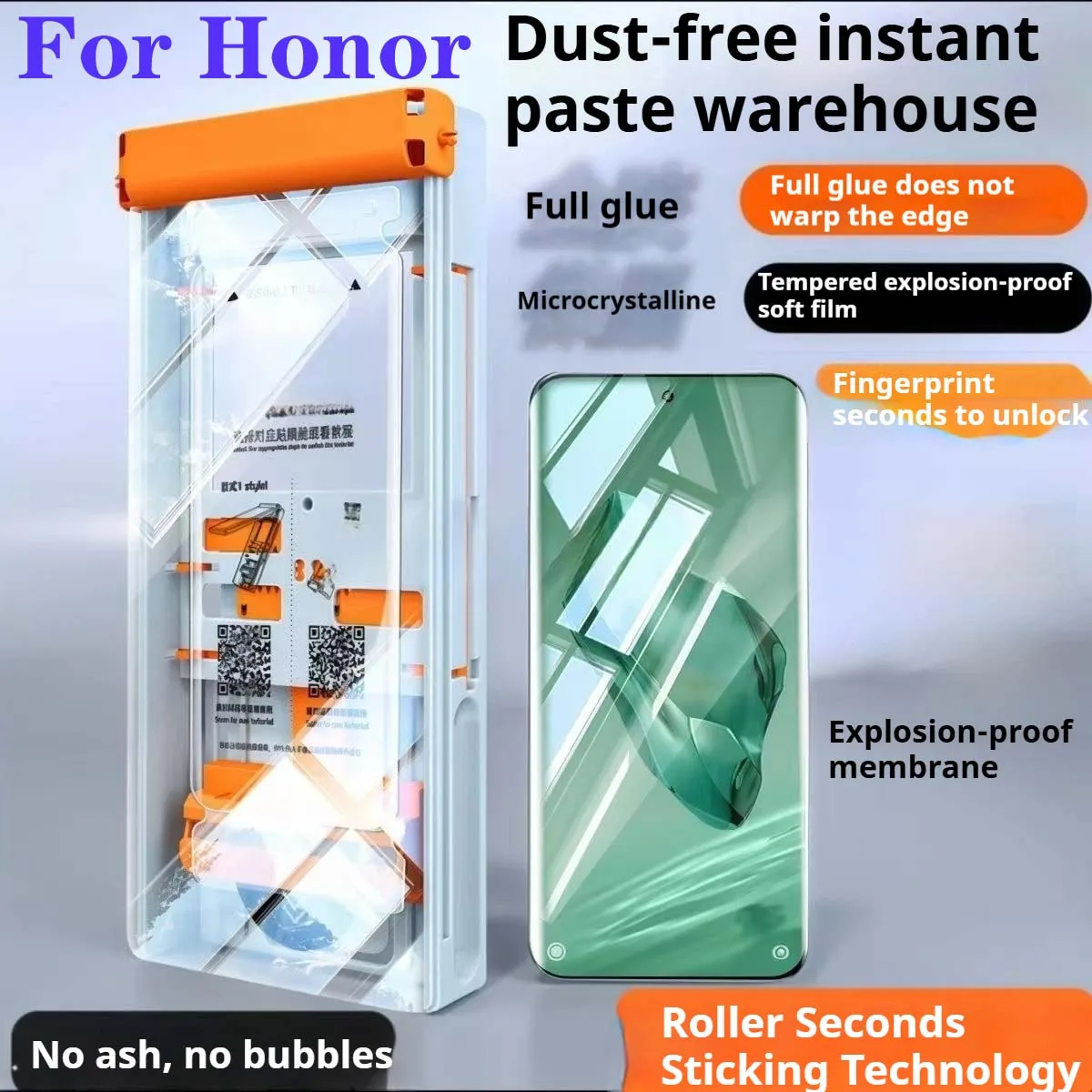 Honor200Pro Roller Second Stickers Honor90 Pro Curved Screen Protector ...