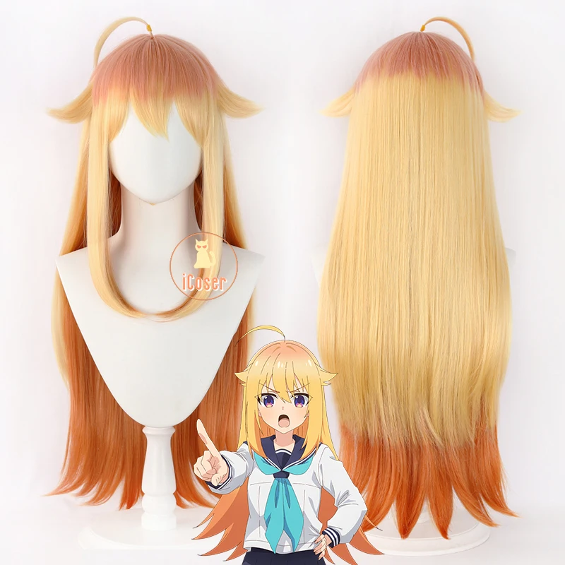 Torako-Koshi-Cosplay-Wig-Anime-My-Deer-Friend-Nokotan-Orange-Pink-Long ...