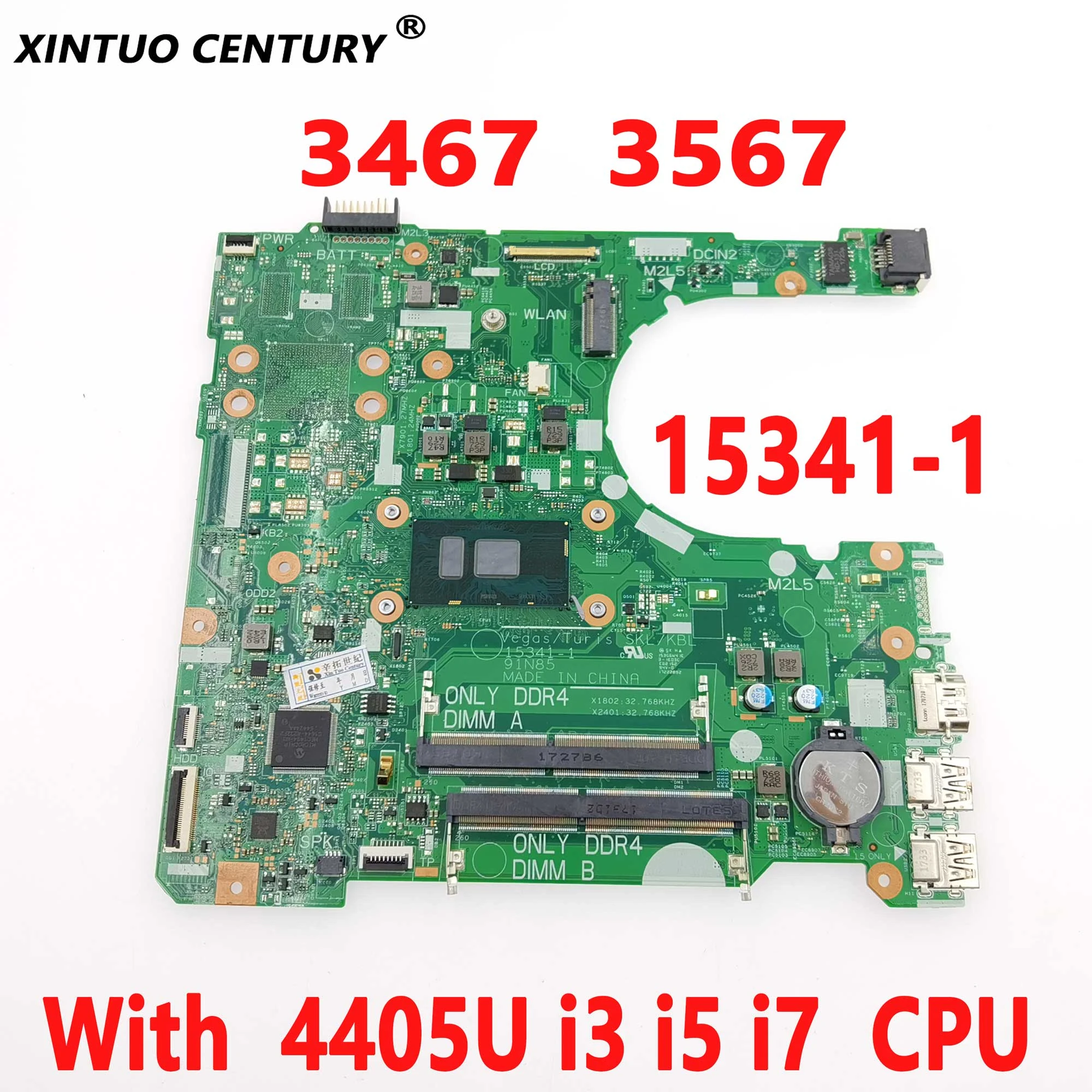 15341 1 14 3467 15 91N85 motherboard para dell Inspiron 3567 laptop ...