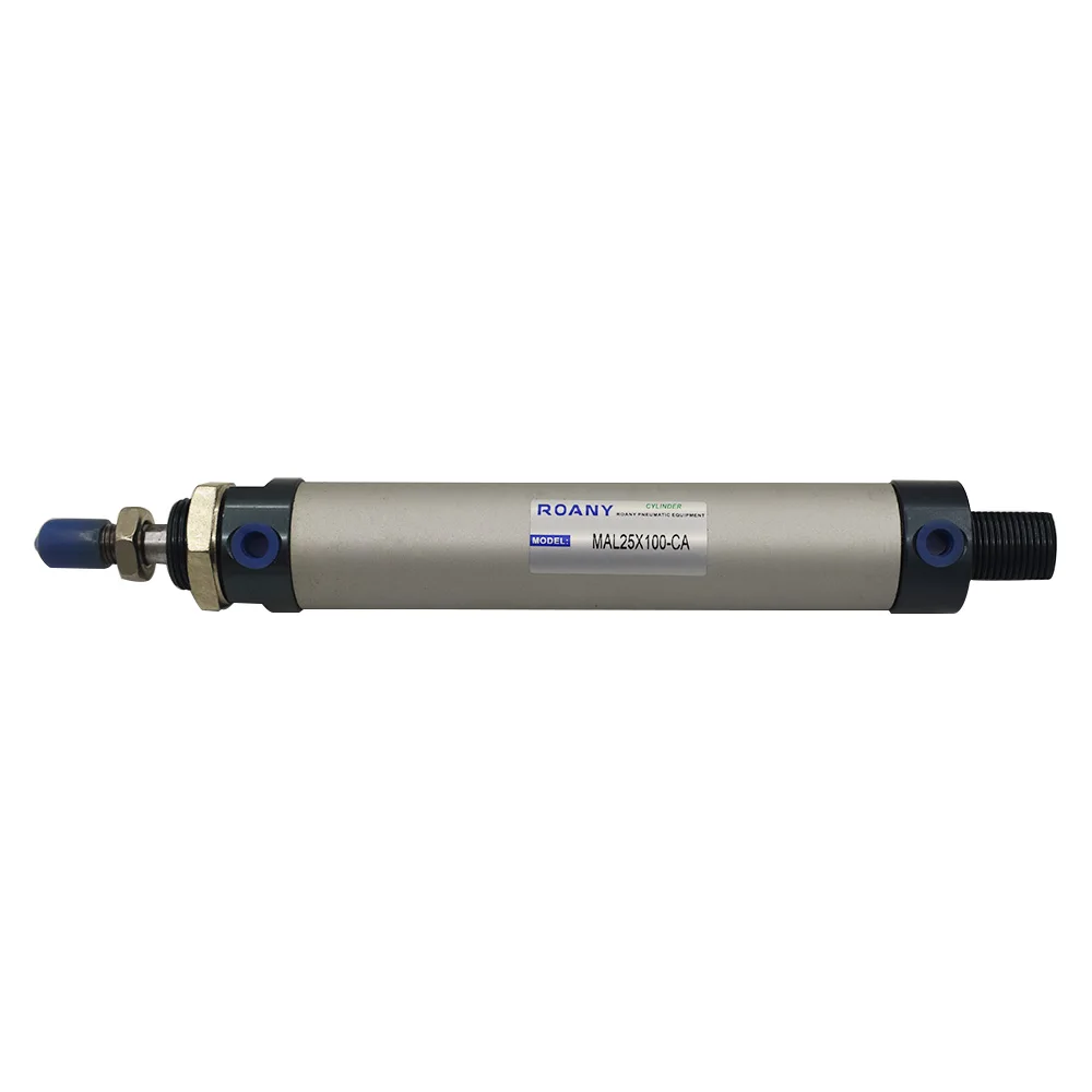 25mm-Bore-MAL-Series-25-500mm-Stroke-Air-Cylinder-Single-Rod-MAL25x50 ...