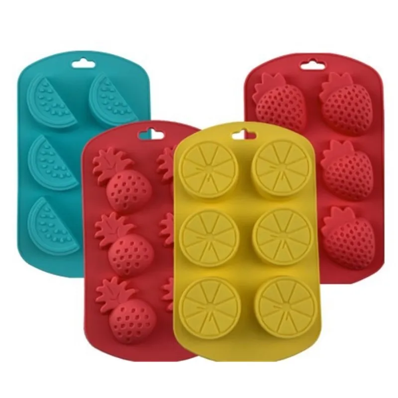Fruit Shaped Silicone Mold Watermelon Lemon Strawberry Pineapple Candy ...