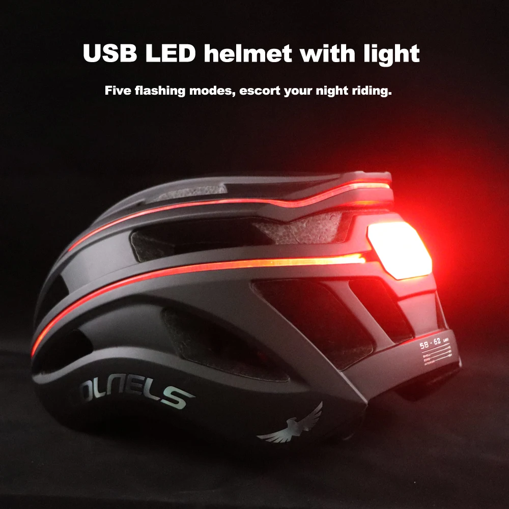 Bicycle-Helmet-MTB-Ride-LED-Lights-Racing-Road-Bike-Helmet-Men-and ...