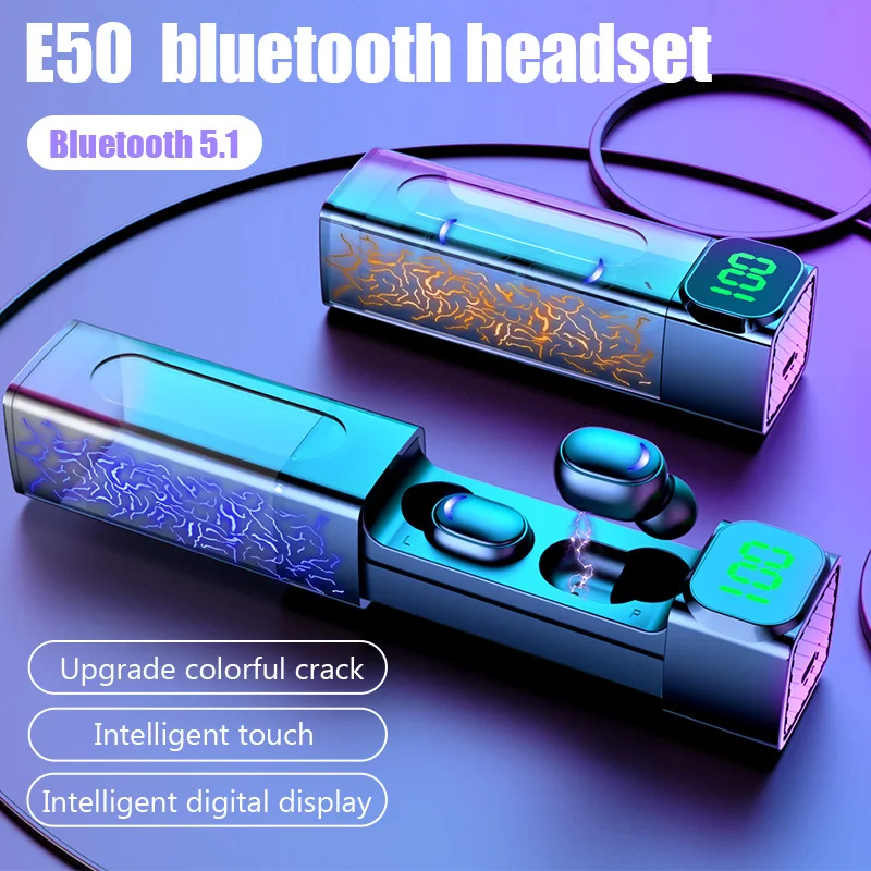 E50 5.1 Bluetooth Earphone Outdoor Sports Wireless Headset With ...
