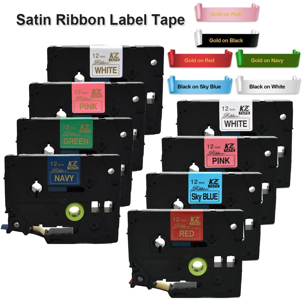 12mm-Label-Ribbon-Compatible-Brother-Satin-Ribbon-Tape-TZ-RE34-TZ-RN34 ...