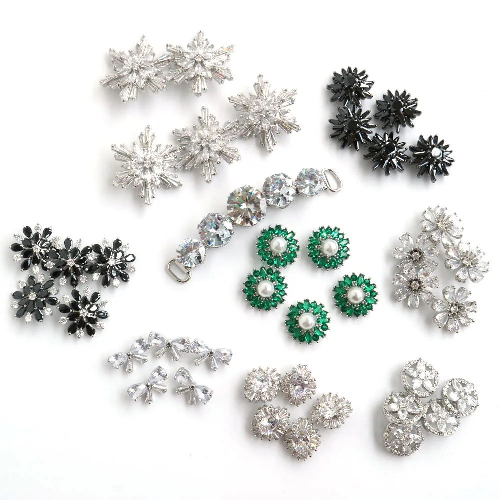 5pc-Luxury-Crystal-buttons-Rhinestone-Cubic-zirconia-button-for-Clothes ...