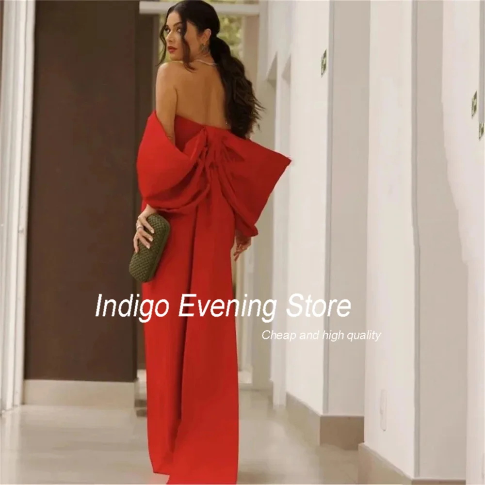 Indigo-vestido-de-fiesta-plisado-sin-tirantes-para-mujer-traje-de-noche ...