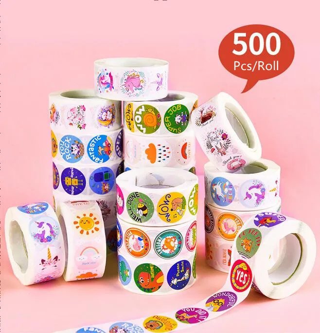 500Pcs Children's Cartoon Animal Stickers Baby Stickers Kindergarten ...