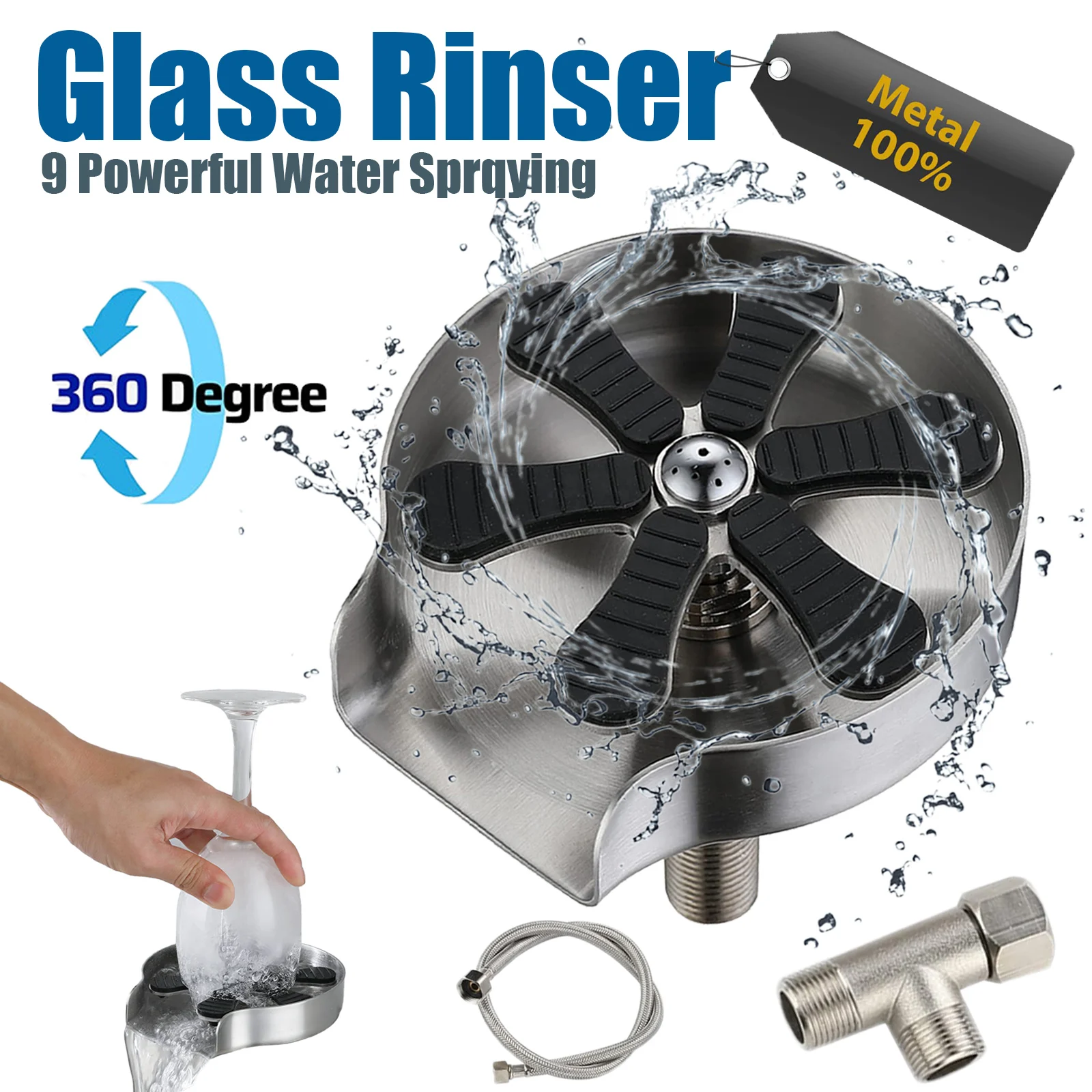 High-Pressure-Glass-Rinser-Stainless-Steel-Cup-Rinser-for-Kitchen ...