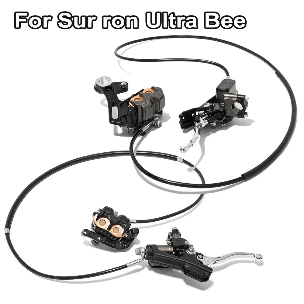 BIKINGBOY Front & Rear Brake Lever Kit Cylinder Pump Caliper Assembly ...