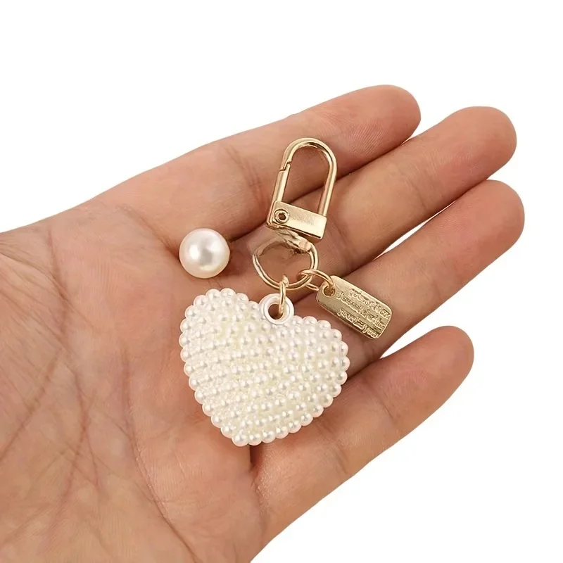 Elegant Pearl Keychain,Pearl,Keychain,Pendant,DIY,Car Keys,Accessories ...