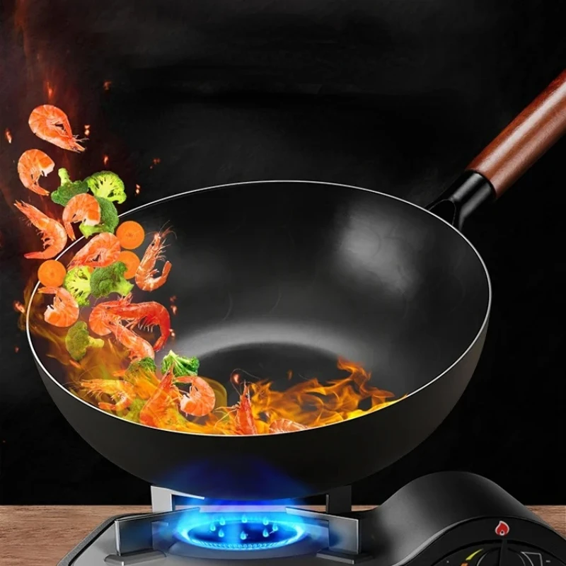 Uncoated-Nitriding-Frying-Pan-Black-King-Kong-Frying-Pan-Carbon-Steel ...