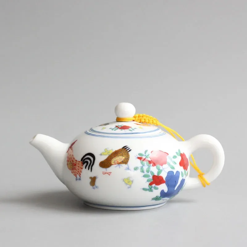 Traditional Chinese Tea Set, Retro Rooster Teapot with Filter Holes ...