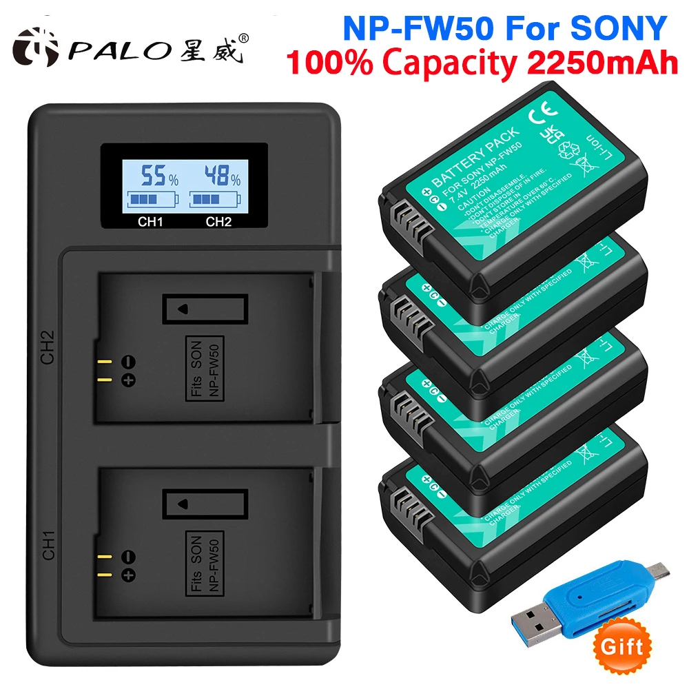 Palo Np-fw50 Np Fw50 Npfw50 Fw50 Battery For Sony Alpha A6500 A6300 A6000 A5000 A3000 Nex-3 A7r ...