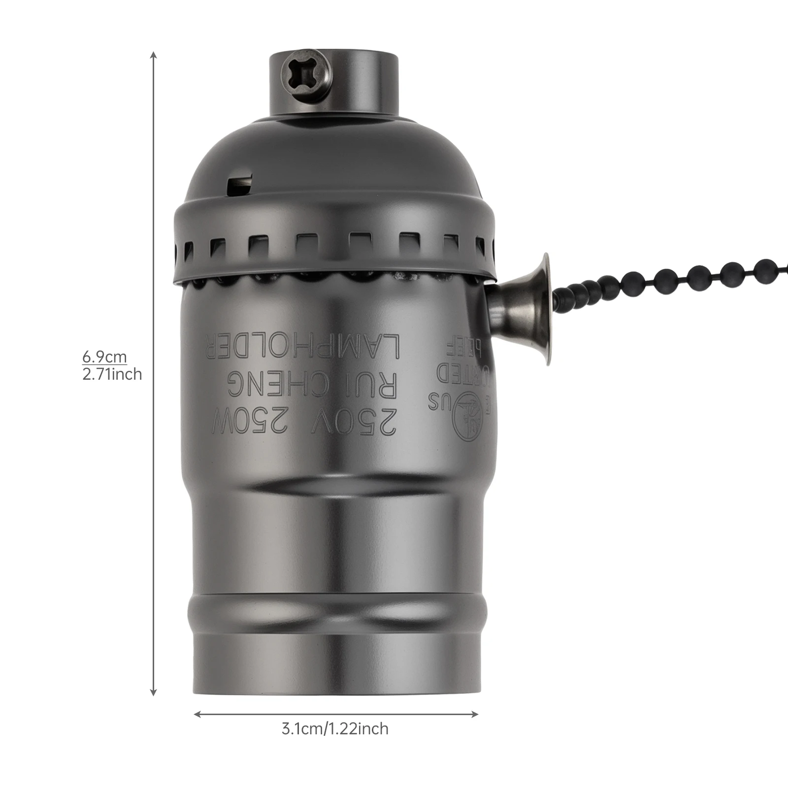 Pull Chain Lamp Socket Replacement E26 Standard Threaded Base Light ...