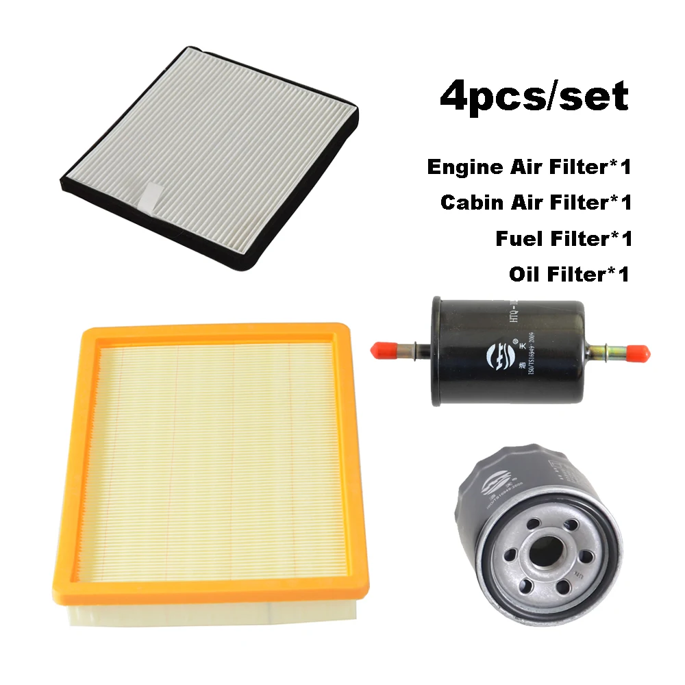 4pcs Filter Set For BAOJUN 510 1.5L 2016-2023 SUV CHEVROLET Groove 2017 ...