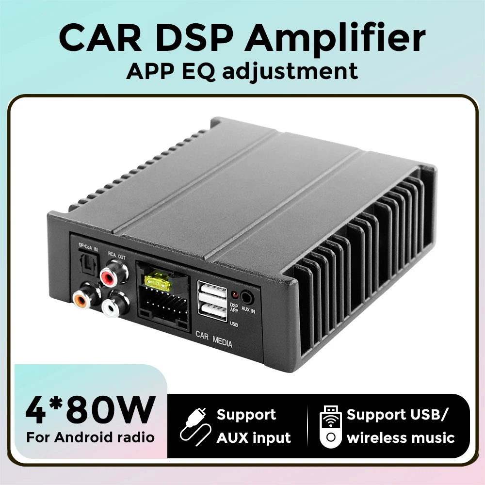 Dsp Car Audio Processor A80 - 8-Channel Equalizer With App Control For ...