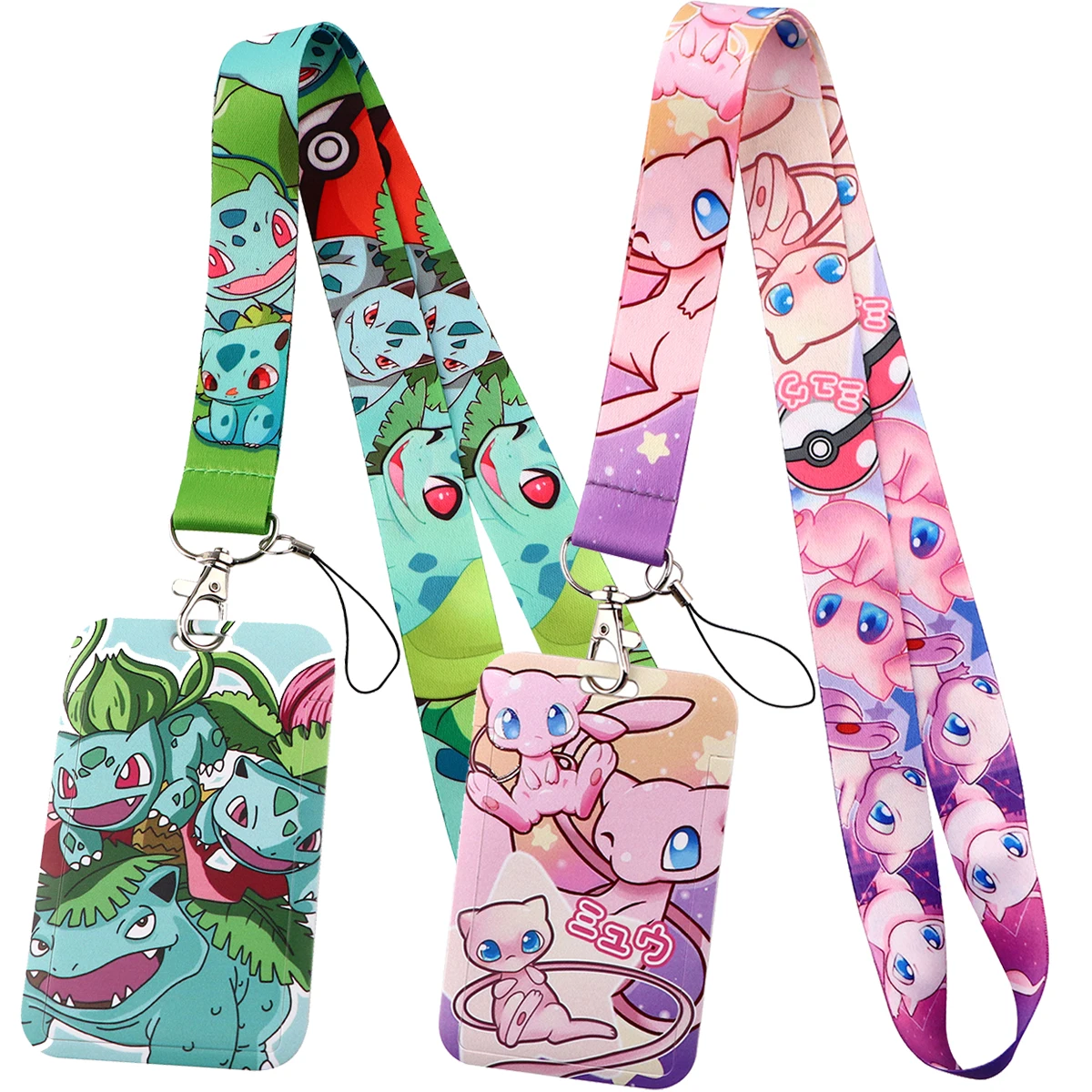 Pok-mon-Animated-Lanyards-Keychain-Cartoon-Badge-Holder-ID-Cart-o-de-Cr ...